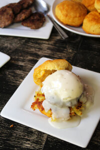 Country Style Benedict - The Mixed Menu