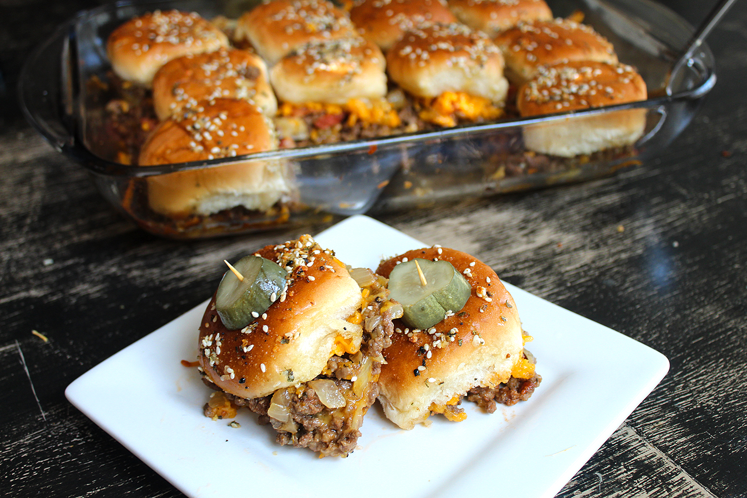 Bacon Cheeseburger Sliders – The Mixed Menu